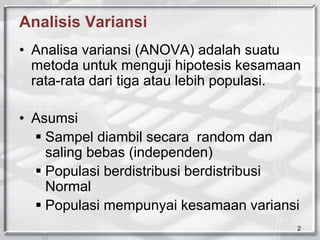 analisis-variansi statistik penelitian analisis data | PPT