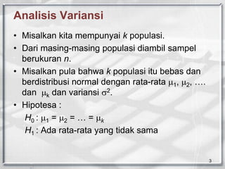 analisis-variansi statistik penelitian analisis data | PPT