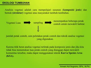 analisis-vegetasi-mata-kuliah-jurusan-kehutanan | PPT