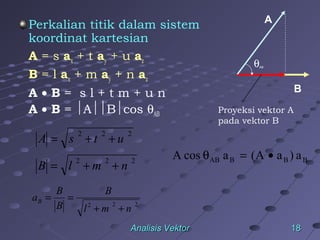 Analisis vektor 1 | PPT