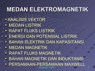 Analisis vektor 1 | PPT