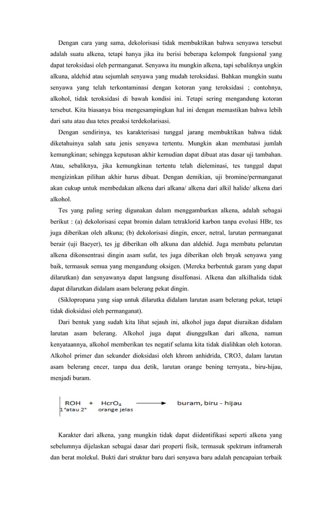 Analisis alkana, alkuna | DOCX