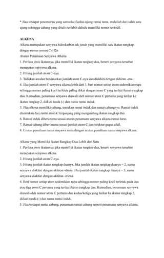 Analisis alkana, alkuna | DOCX