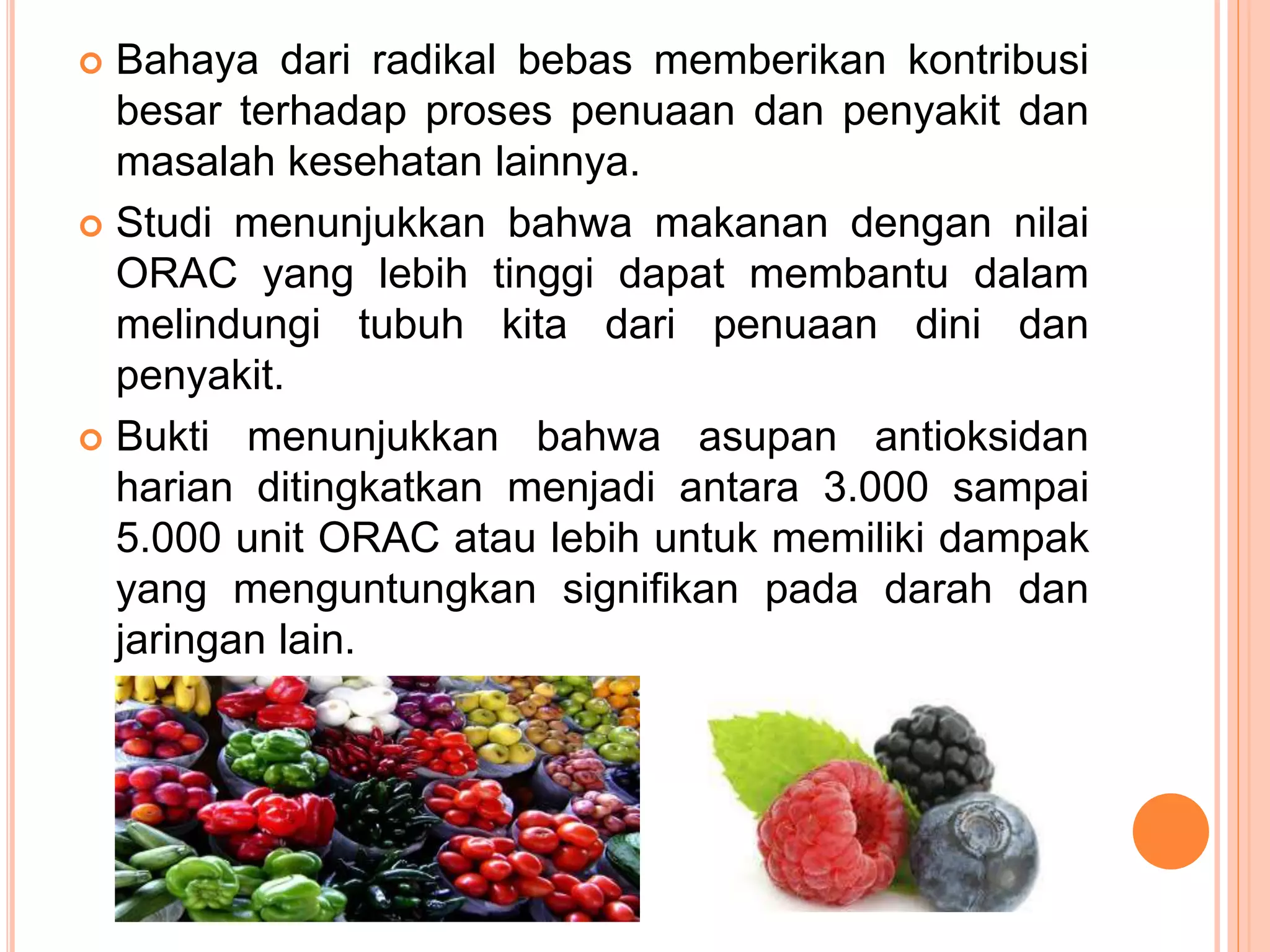 Analisis Antioksidan + ORAC | PPTX