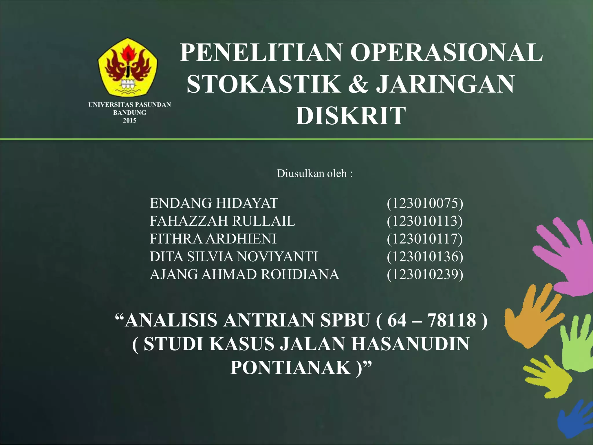 Analisis antrian spbu ( 64 – 78118 | PPT