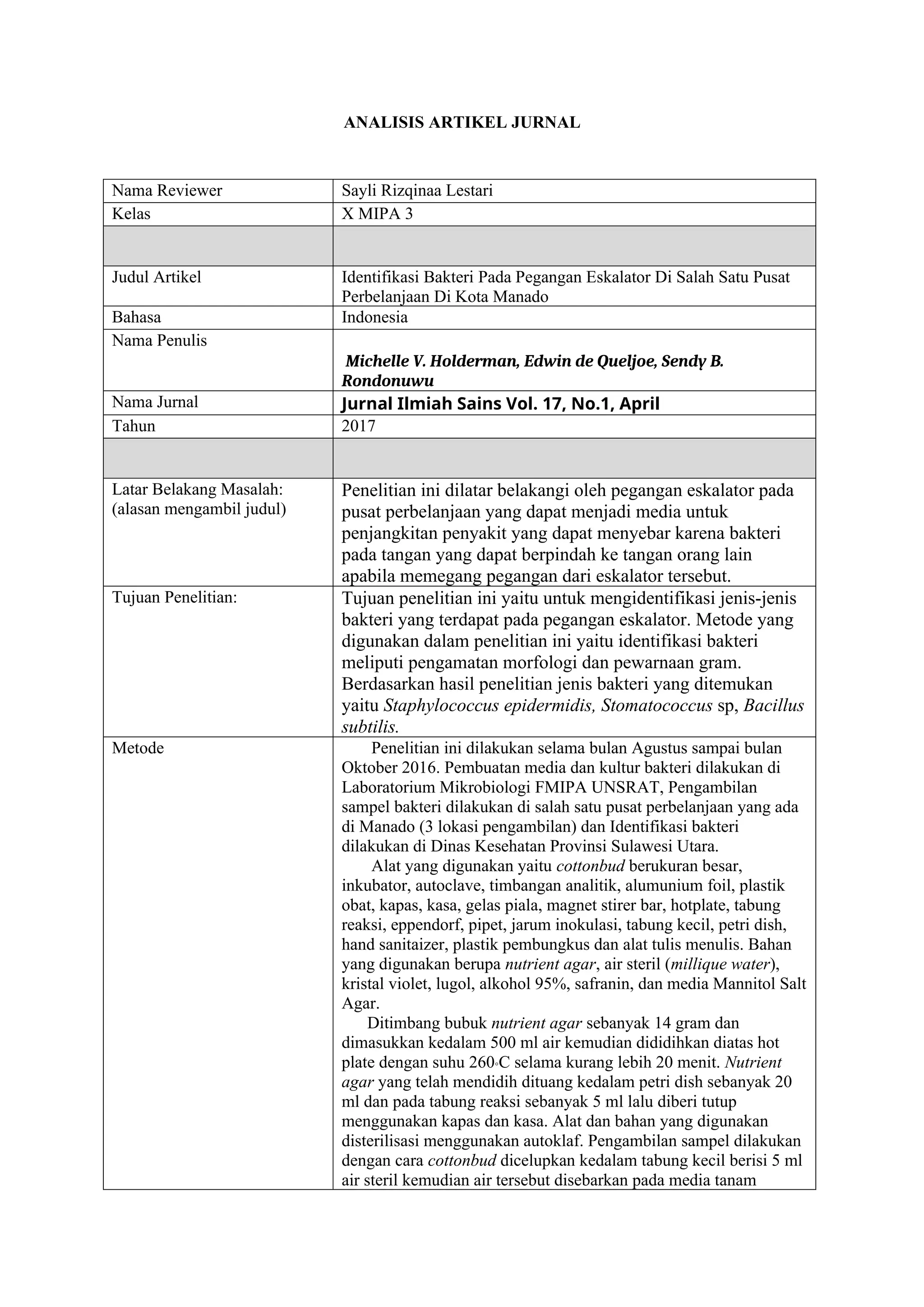 ANALISIS ARTIKEL JURNAL bio bakteri.docx