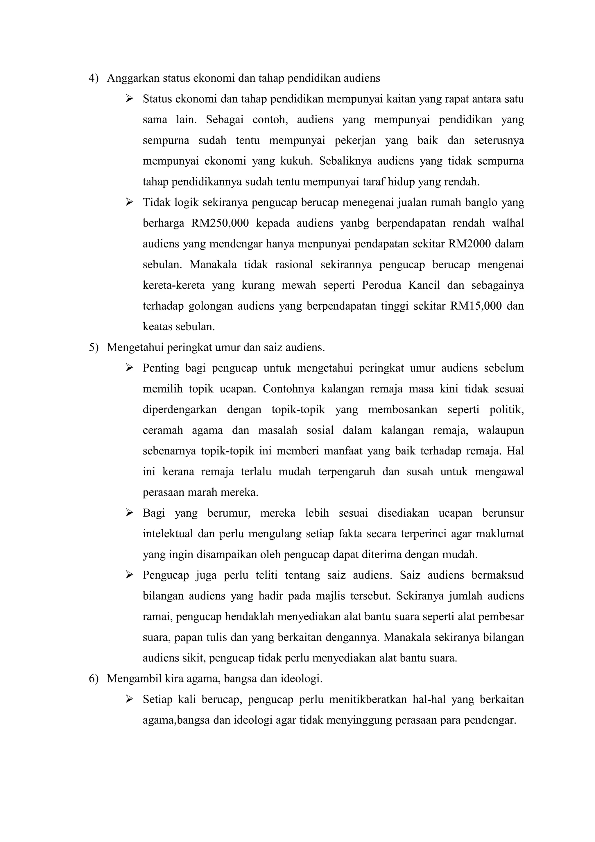 Analisis audiens | DOCX