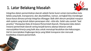 Analisis Bad Practice Manipulasi Data di Instansi Pemerintah Daerah.pptx