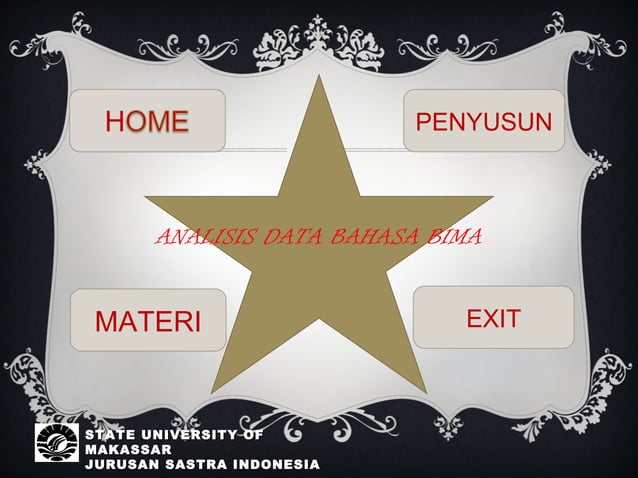 Analisis bahasa bima | PPT