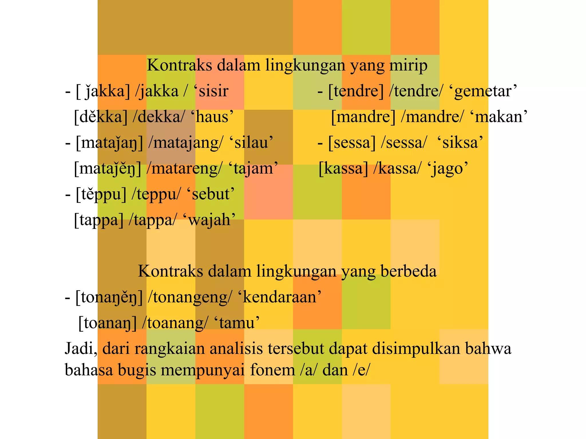 Analisis bahasa bugis wajo dan sinjai | PPTX