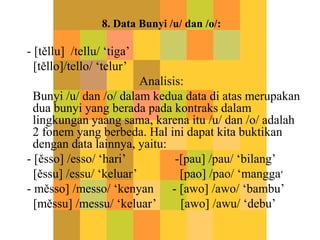 Analisis bahasa bugis wajo dan sinjai | PPTX
