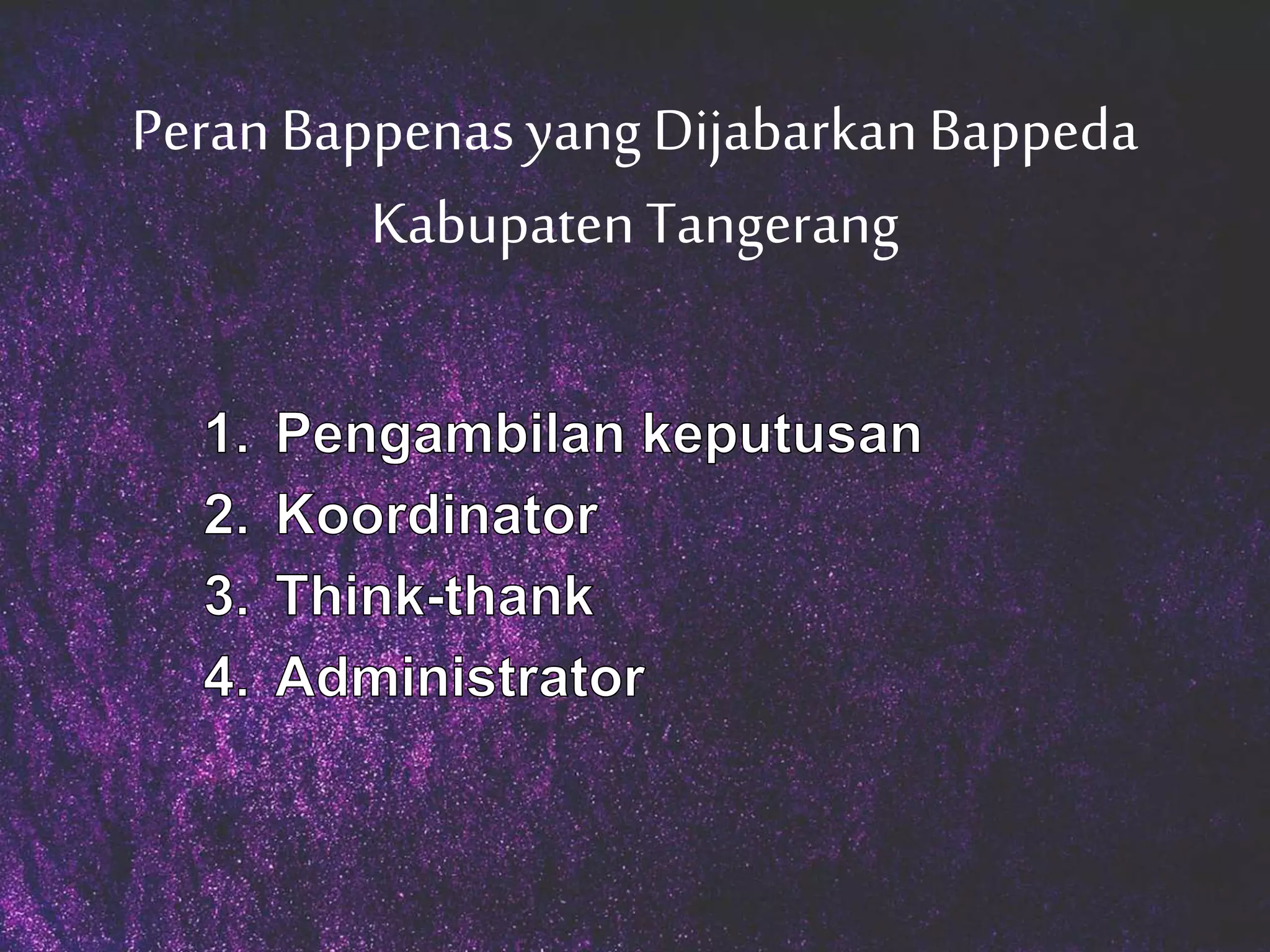 ANALISIS BAPPEDA KABUPATEN TANGERANG | PPTX