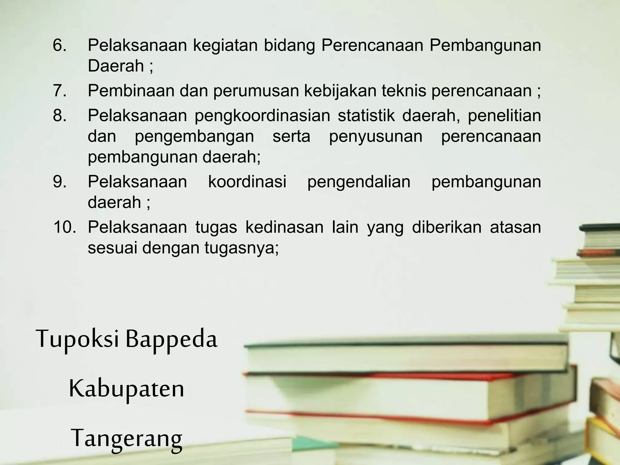 ANALISIS BAPPEDA KABUPATEN TANGERANG | PPTX