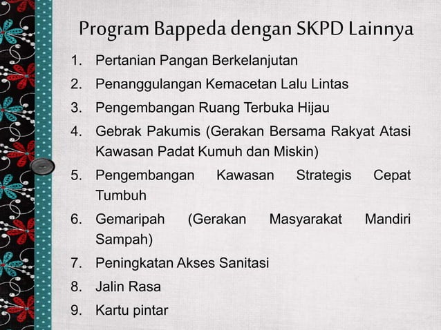 ANALISIS BAPPEDA KABUPATEN TANGERANG | PPTX