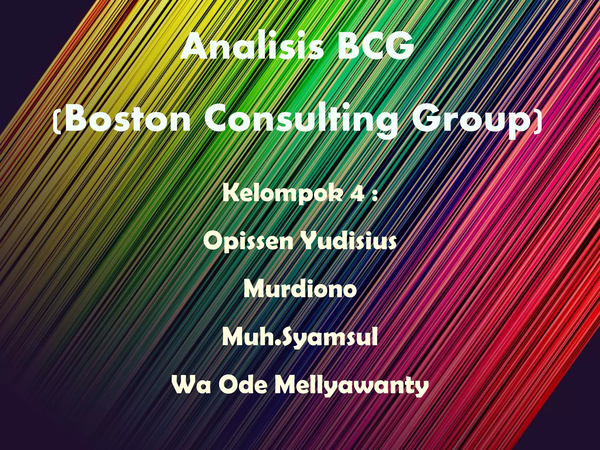 Analisis BCG | PDF