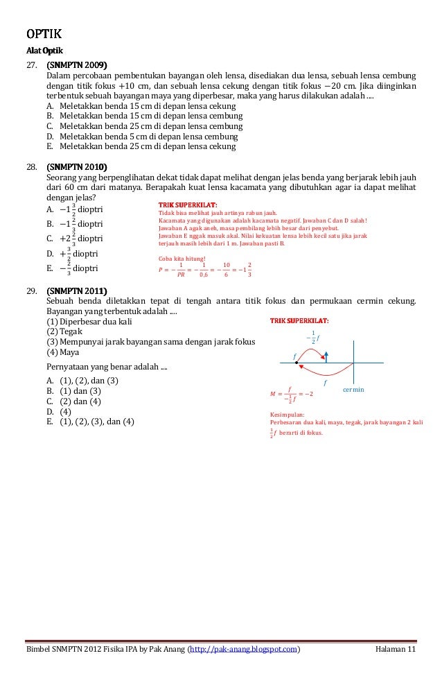 Analisis bedah soal snmptn 2012 fisika ipa Analisis bedah soal snmptn 2012 fisika ipa