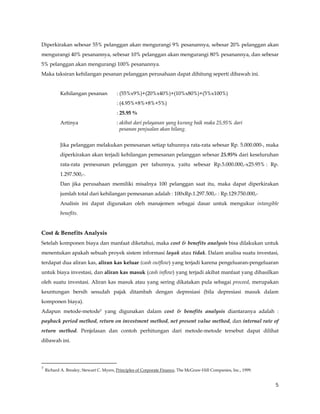 Analisis biaya dan manfaat 1 | PDF