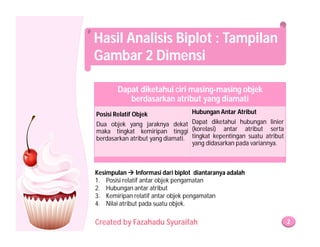 Analisis biplot | PDF