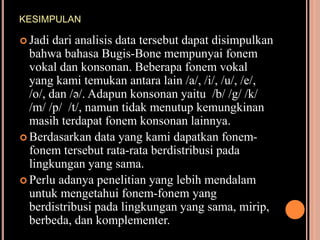 Analisis bugis bone | PPTX