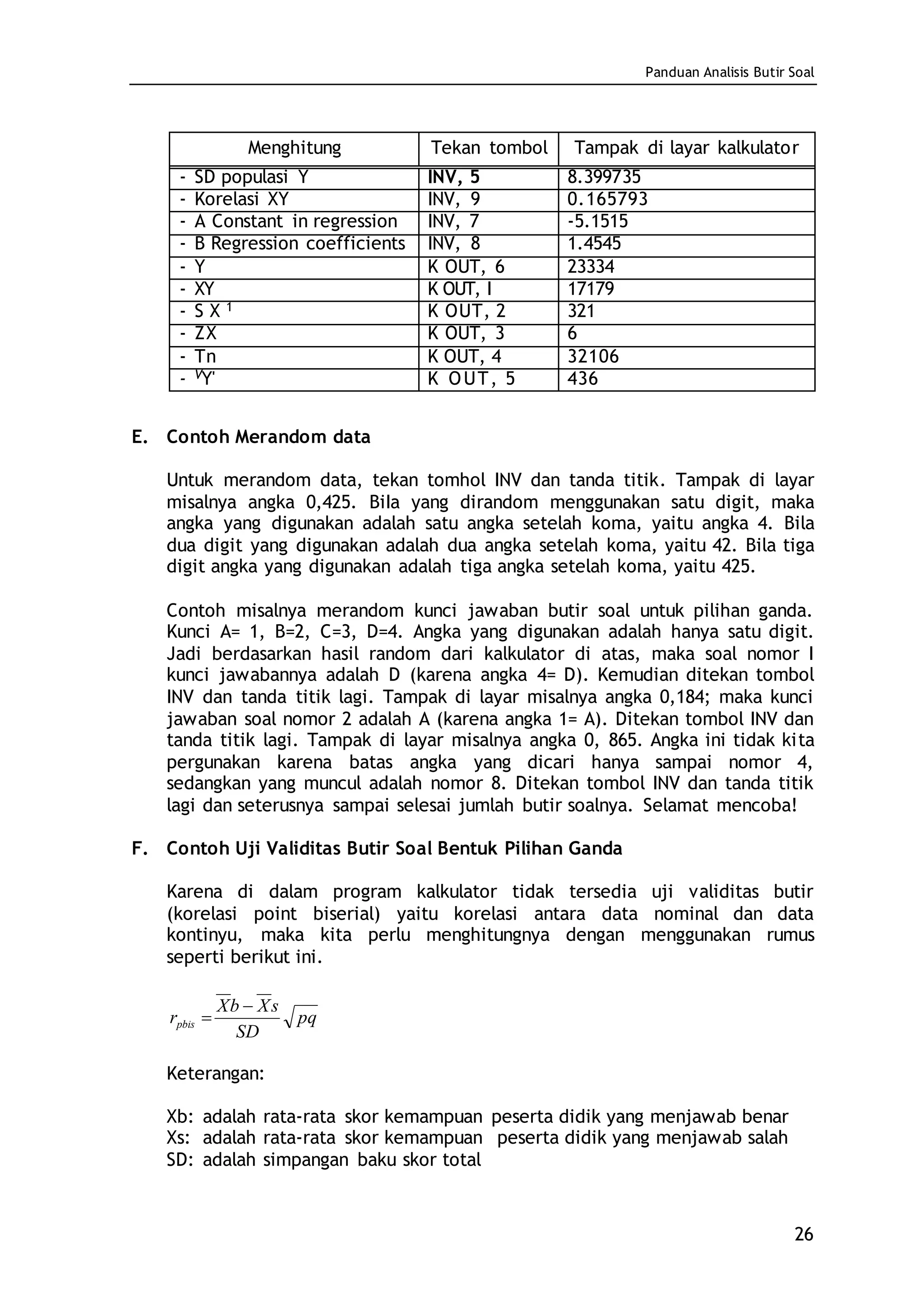 Analisis butir soal | DOC