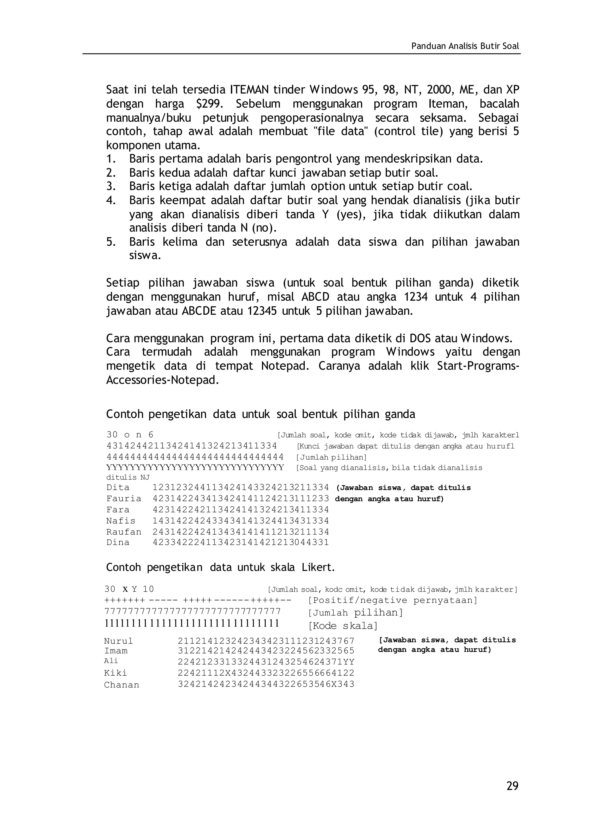 Analisis butir soal | DOC