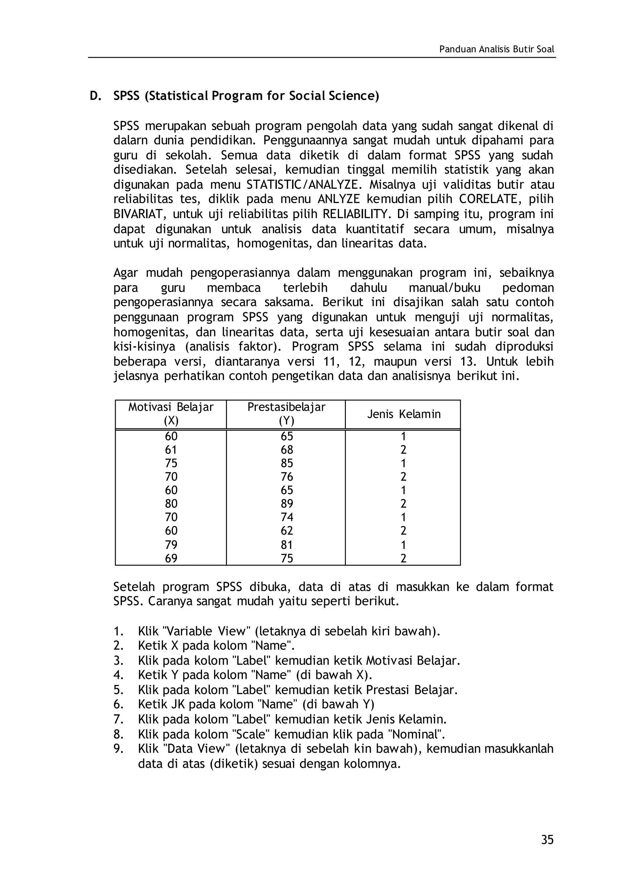 Analisis butir soal | DOC
