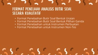 Analisis Butir Soal Pilihan Ganda Dan Essay.pptx