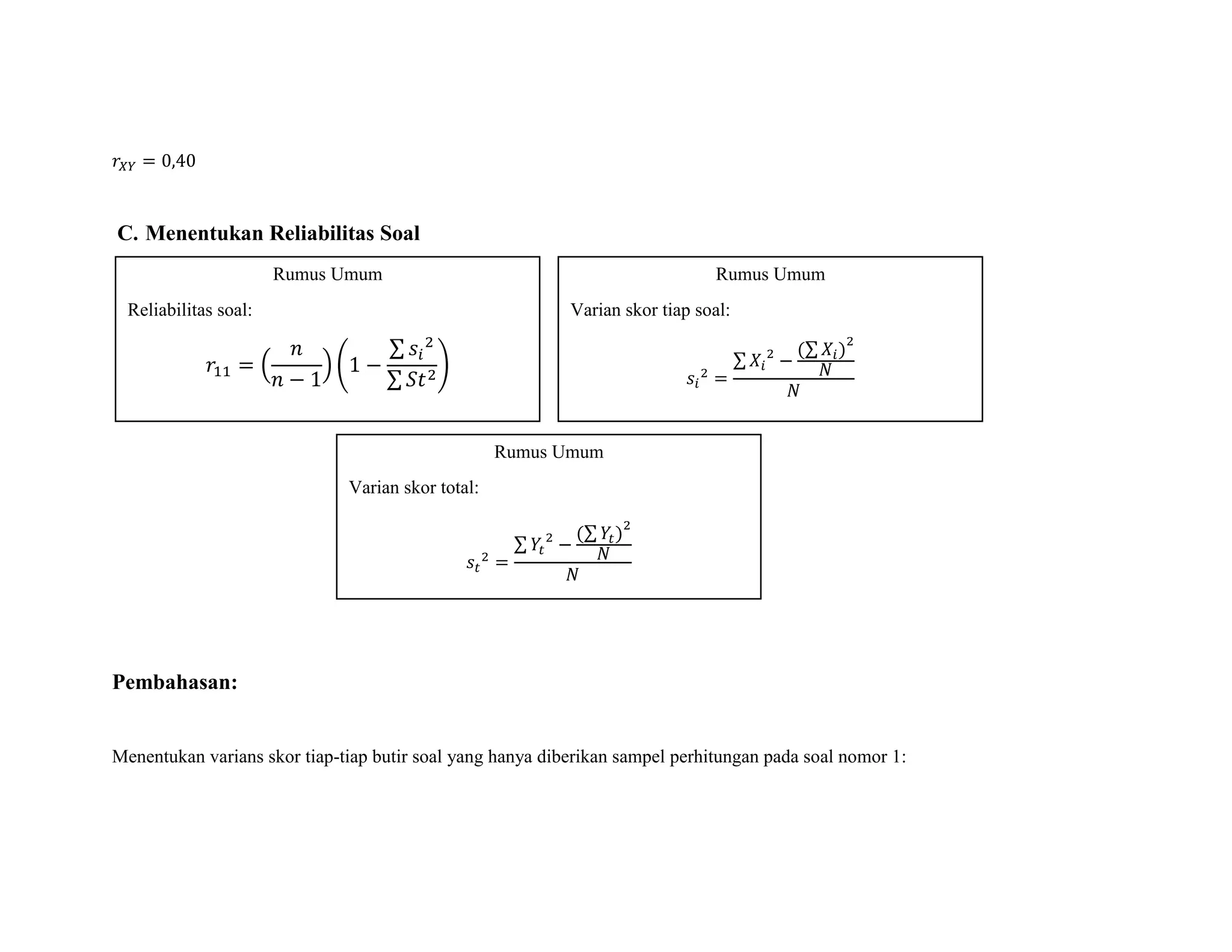 Analisis butir soal pilihan ganda dan uraian | PDF