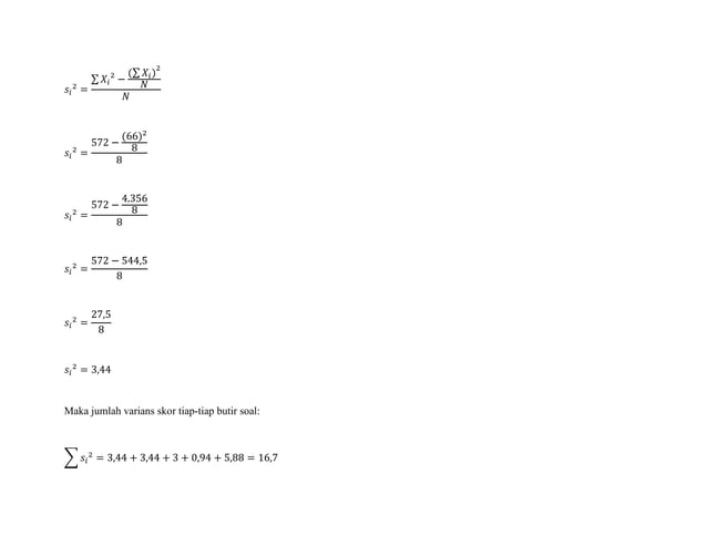 Analisis butir soal pilihan ganda dan uraian | PDF