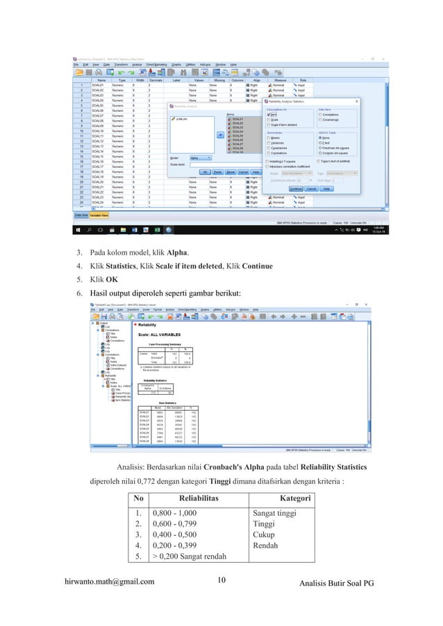 Analisis Butir Soal Pilihan Ganda Matematika Wajib Kelas XII IPA | PDF