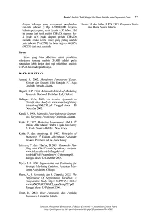 Analisis Chaid Sebagai Alat Bantu Statistika Untuk (Vita & Dessy) | PDF