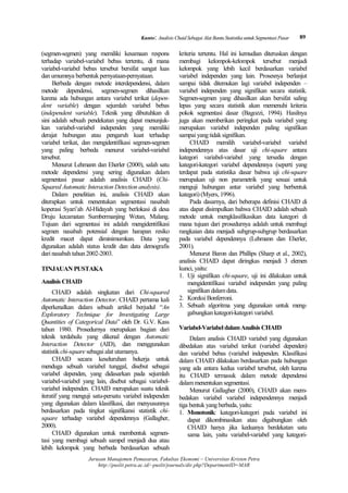 Analisis Chaid Sebagai Alat Bantu Statistika Untuk (Vita & Dessy) | PDF