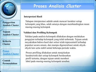 Analisis cluster | PPTX