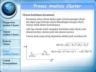 Analisis cluster | PPTX