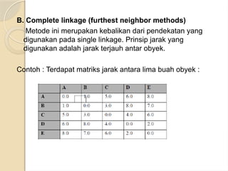 Analisis Cluster-Teknik data mining perpisahan objek sesuai ...