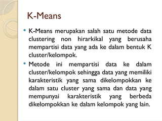Analisis Cluster-Teknik data mining perpisahan objek sesuai ...