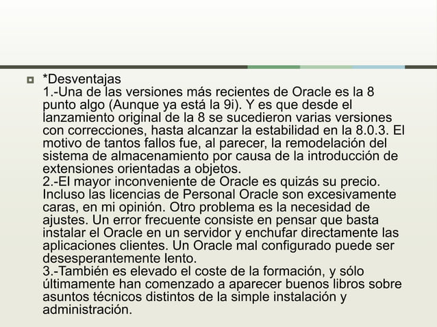 Analisis comparativo bd eq2 | PPTX