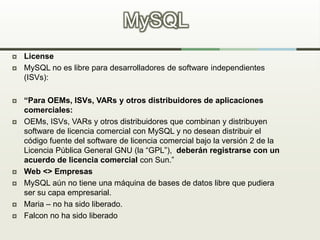 Analisis comparativo bd eq2 | PPTX