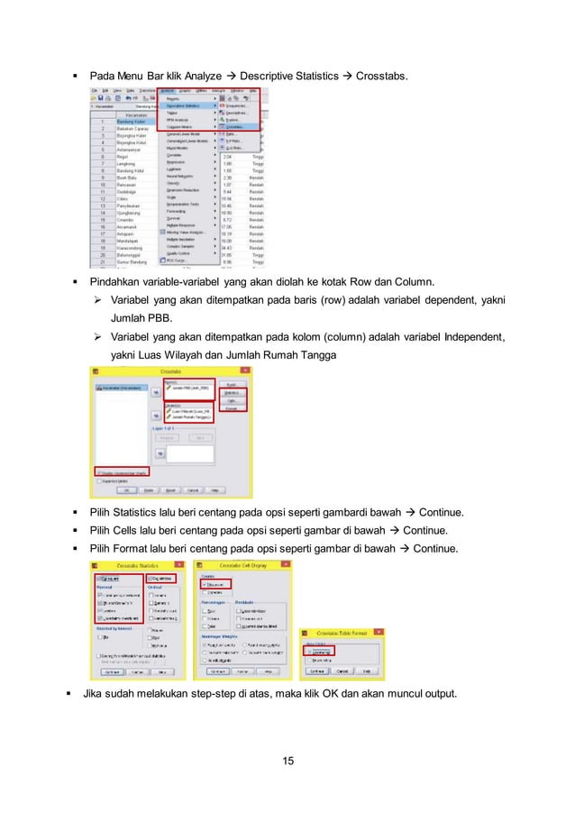 Analisis crosstab | DOCX