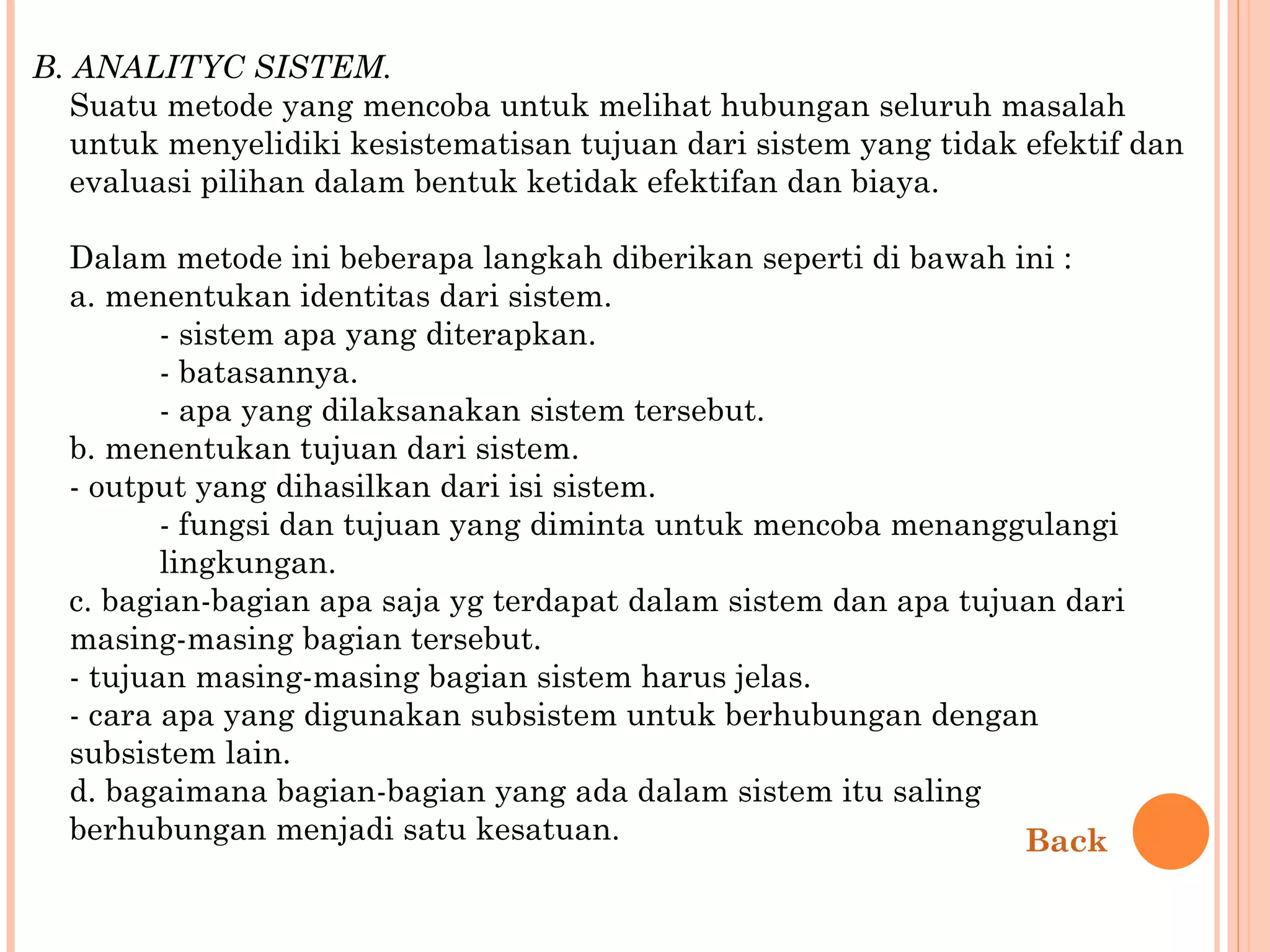 Analisis dan desain sistem informasi | PPT