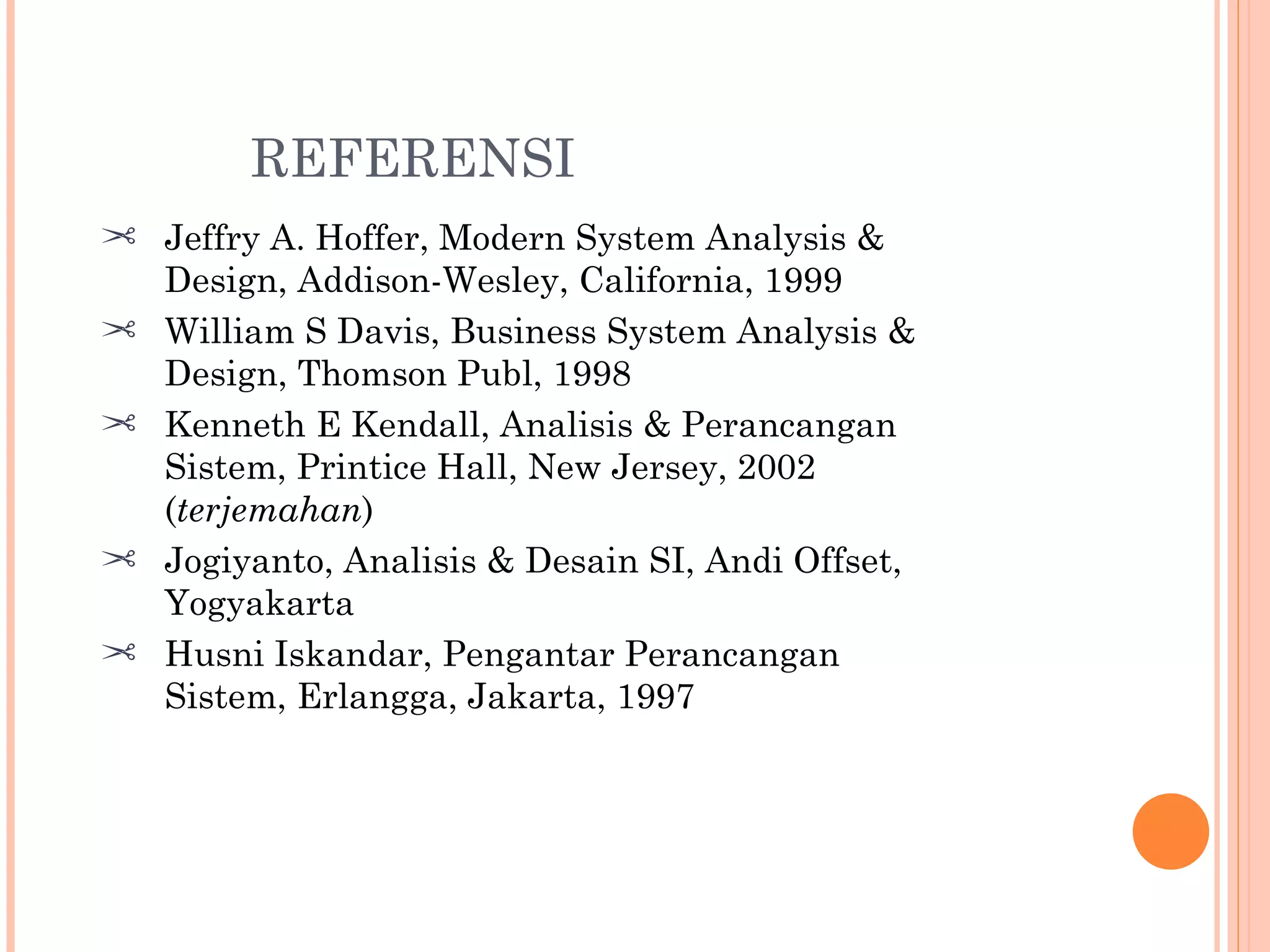 Analisis dan desain sistem informasi | PPT