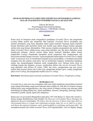 ANALISIS DATA KUALITATIF GT | PDF