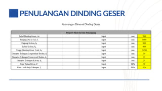 Analisis dan Perencanaan Dinding Geser pada Gedung Bertingkat ...