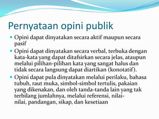 Analisis dan wacana opini publik | PPTX