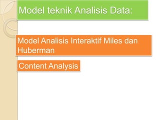 Analisis data | PPTX
