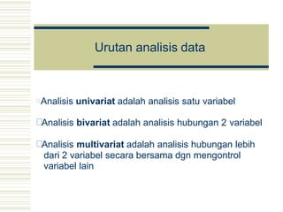 Analisis data | PPT | Free Download