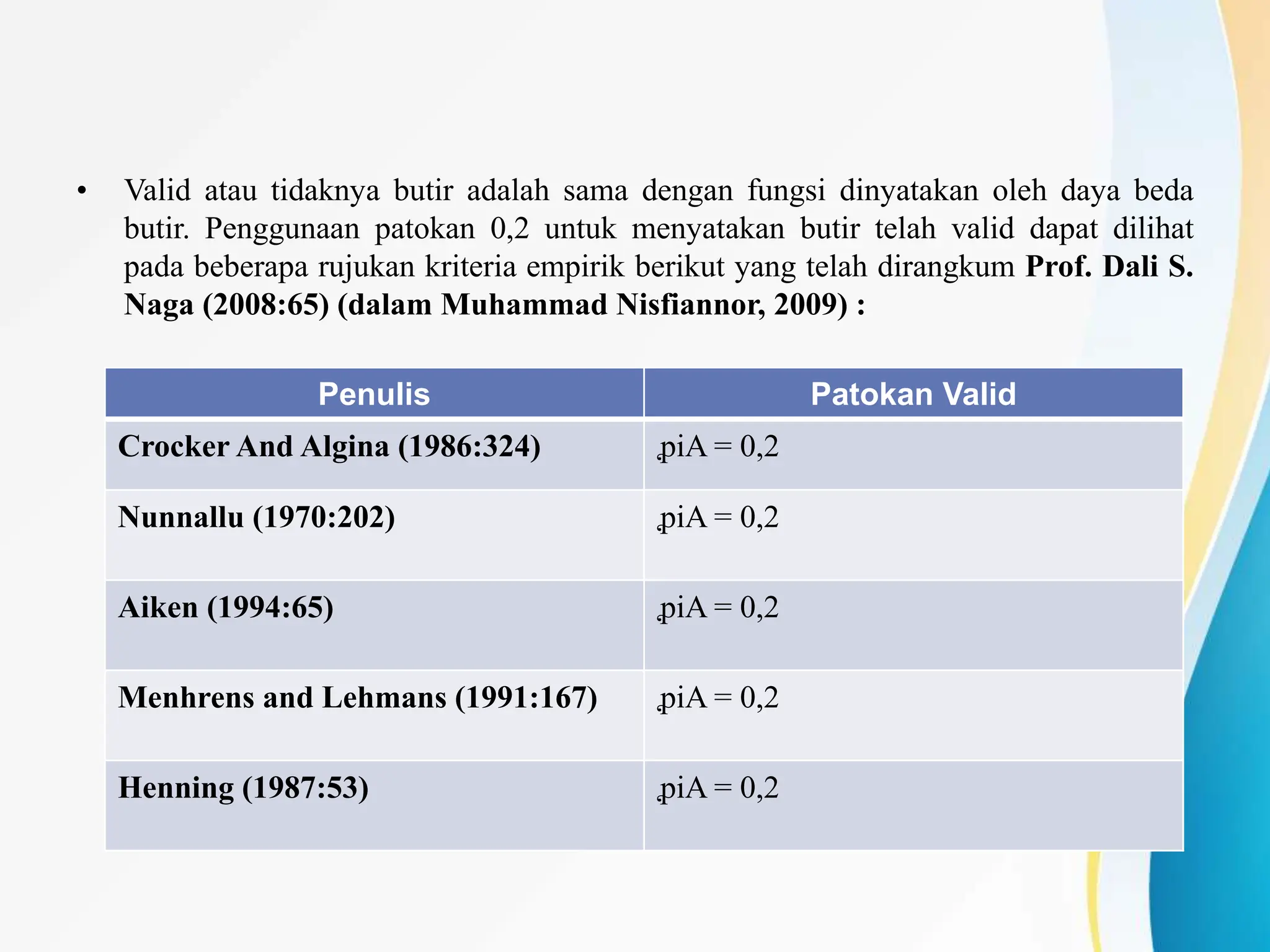 analisis data Kuantitatif penyusunan skala dan psikometri | PPT