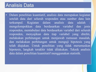 analisis data Kuantitatif penyusunan skala dan psikometri | PPTX