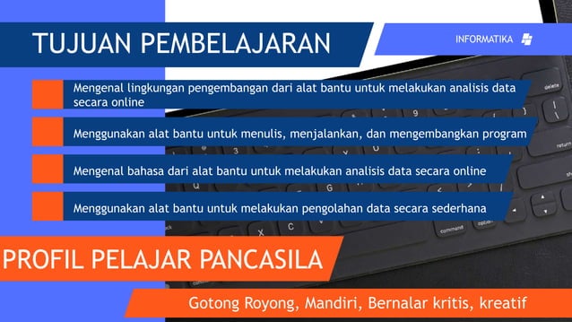 Analisis Data - untuk kelas X informatika | PPTX
