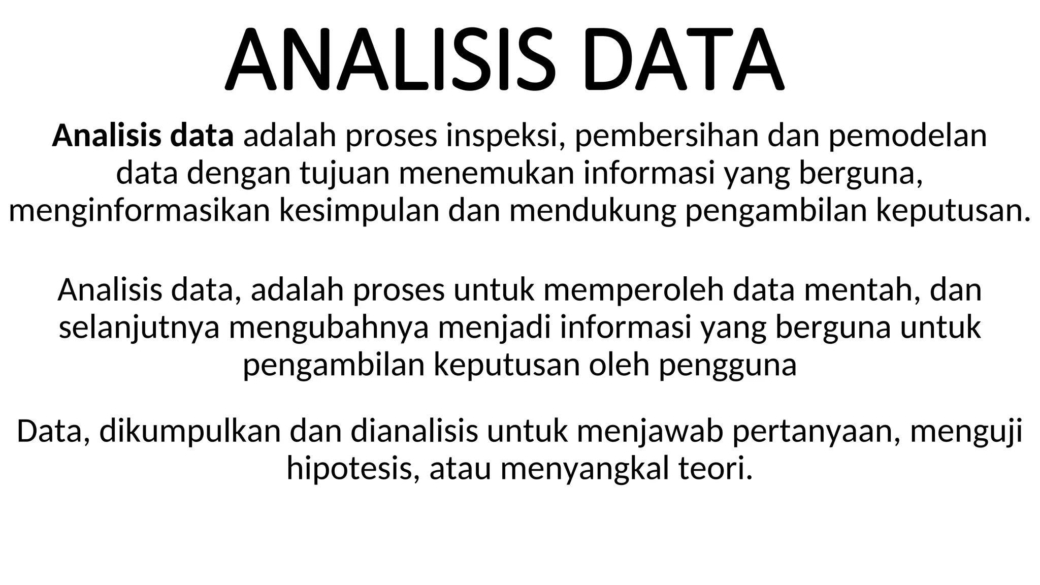bab 4 materi analisis data kelas sepuluh | PPT